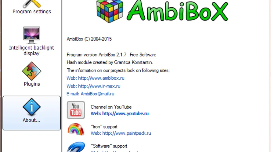 Ambibox: AmbiBox is a free program that provides support for various ...