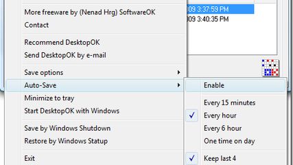 DesktopOK: Saves and restores the positions of desktop shortcuts ...