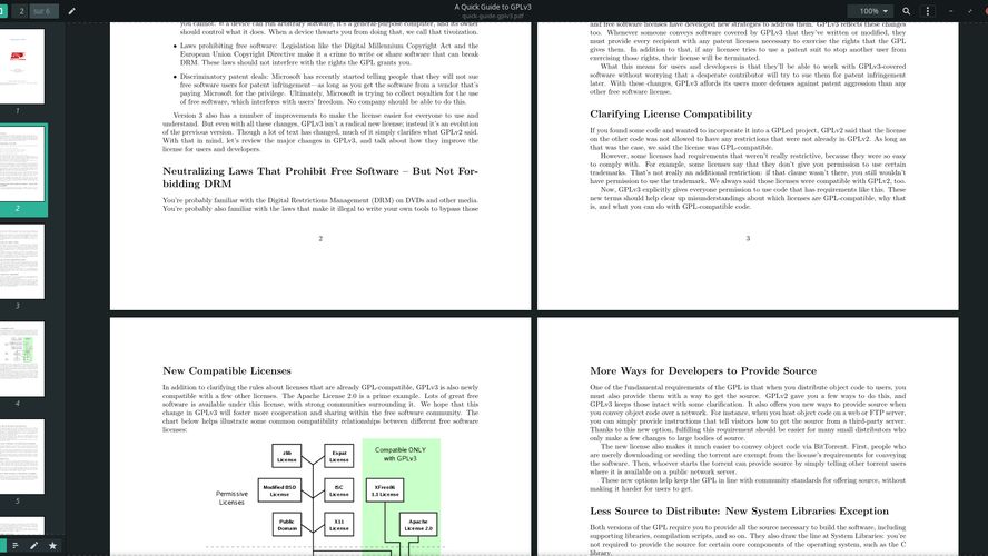 Evince: (or GNOME Document Viewer) is a document viewer for multiple document formats ...