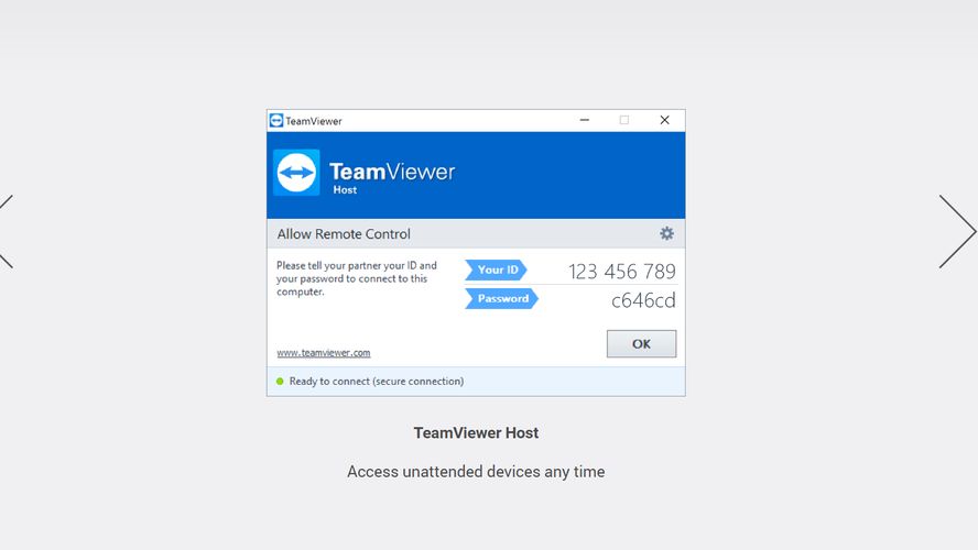 TeamViewer: Lets you establish a connection to any PC or server within ...
