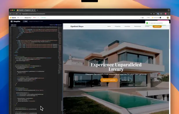 DeepSite: Free app that lets you use | AlternativeTo