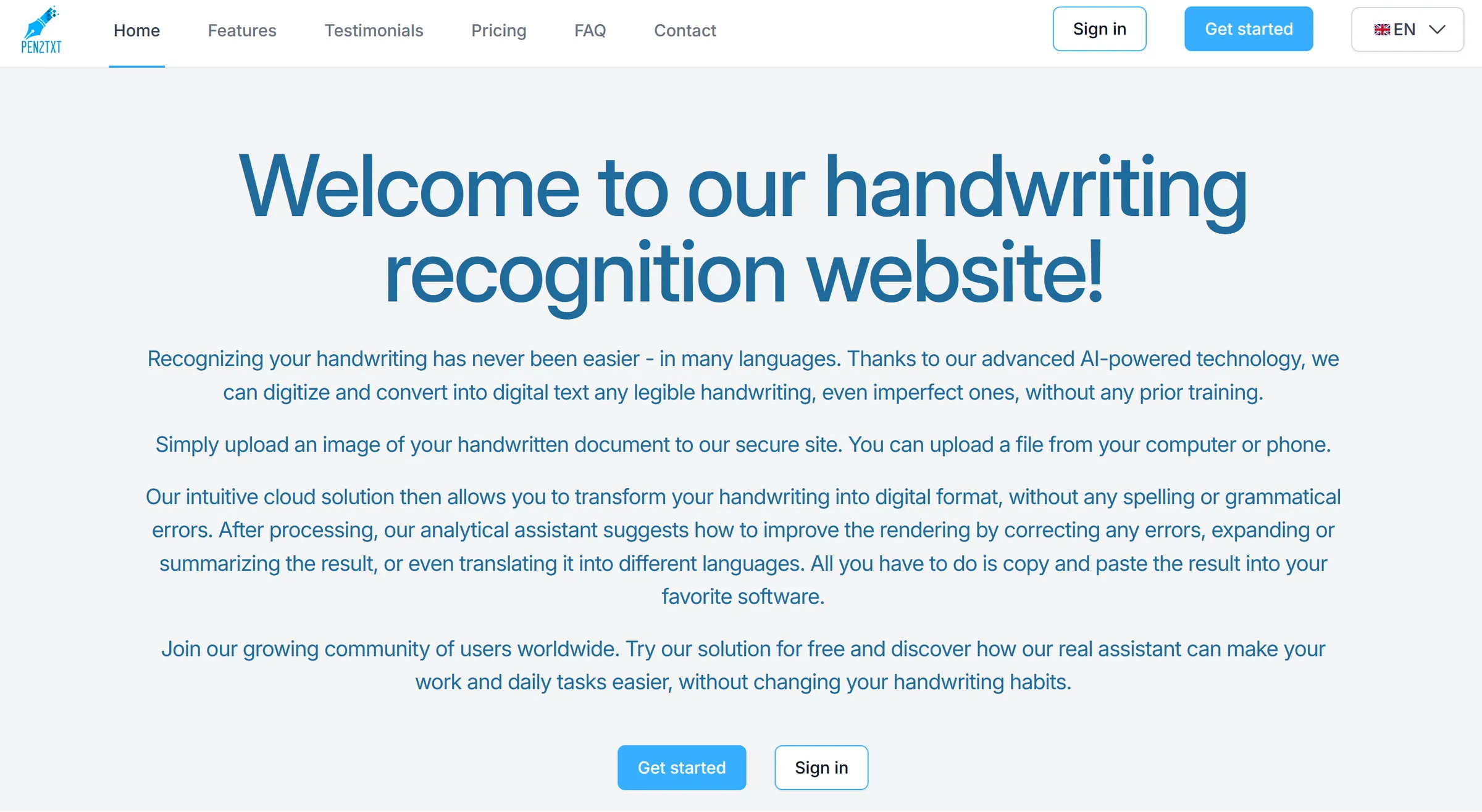 Pen2txt: Transform handwriting into digital text effortlessly with ...