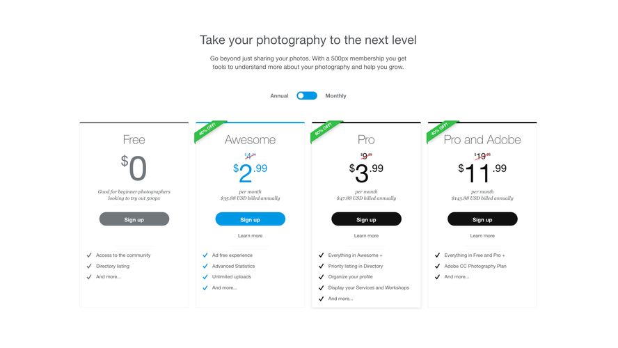 500px: Lets you create stunning professional photo | AlternativeTo