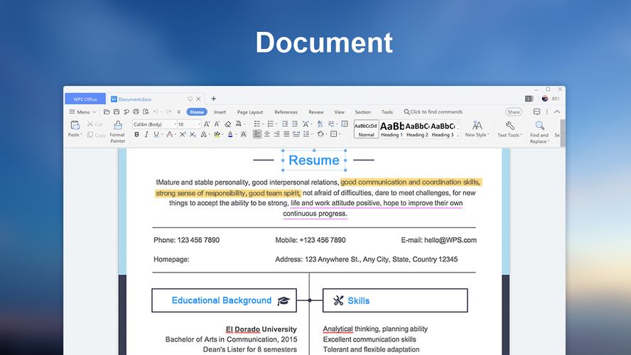 WPS Office: Free, lightweight, feature-rich comprehensive office suite ...