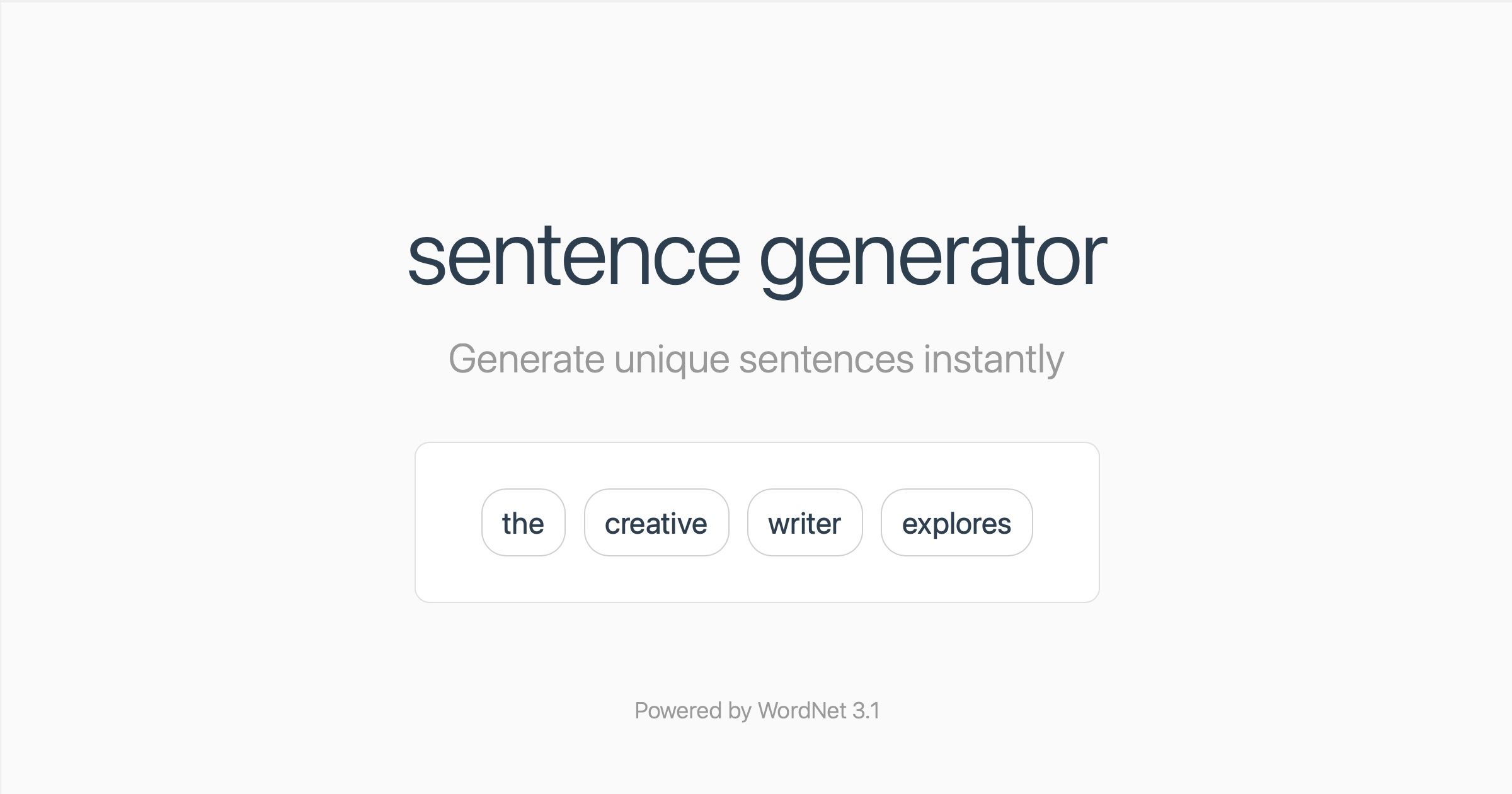 Random Sentence Generator: Break writer’s block with truly random ...
