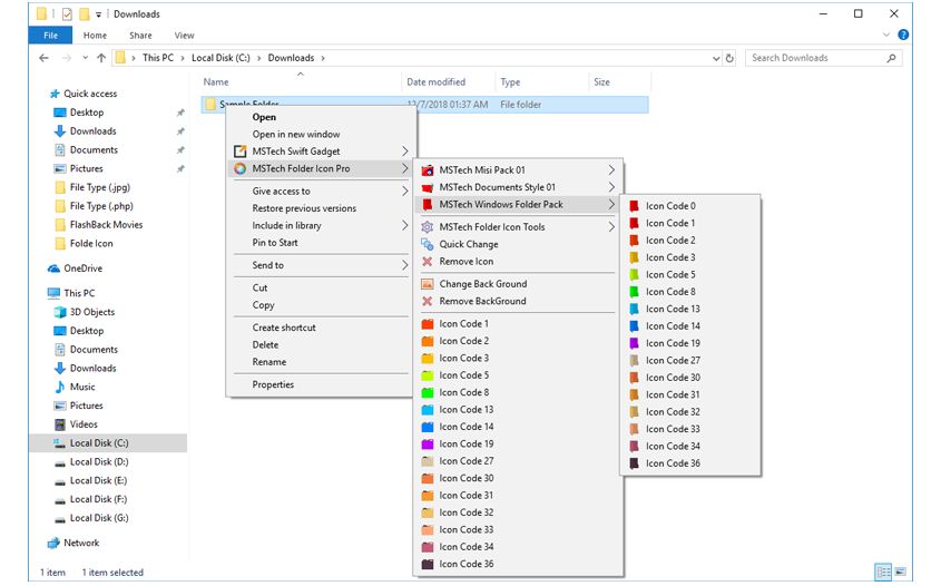 MSTech Folder Icon: Folder Icon tool that gives you everything you need to create folder icons ...