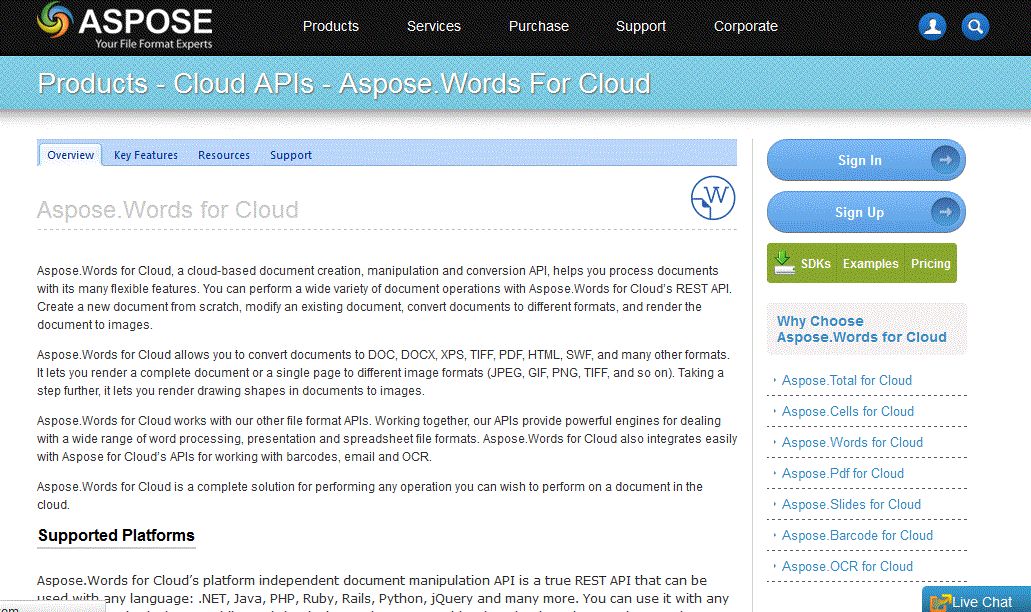 Aspose.Words for Cloud Alternatives and Similar Apps & Services | AlternativeTo