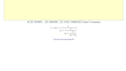 Codecogs: Online LaTeX Equation Editor for Writing Maths on the ...