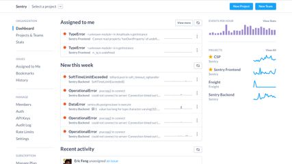 Sentry: ’s real-time error tracking gives you insight into production ...