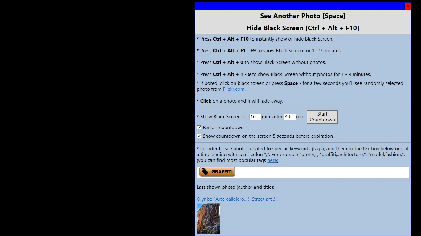 Black Screen: Make your screen black by pressing a key combination ...