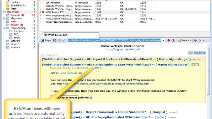 WebSite-Watcher: Detects website updates and | AlternativeTo