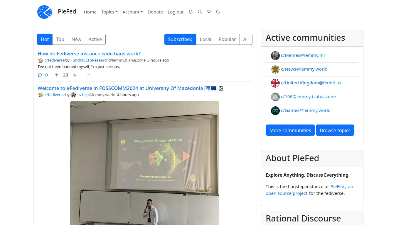 PieFed Alternatives: Top 14 Social Networks & Social News | AlternativeTo
