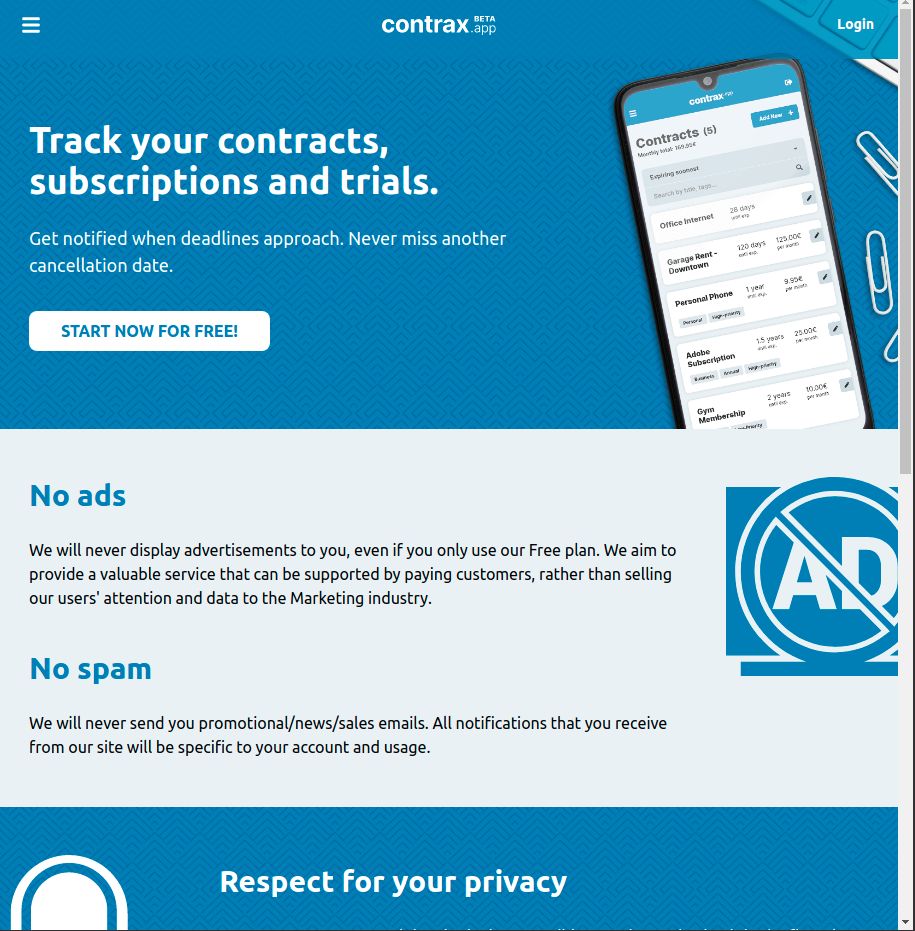 contrax.app Alternatives: Top 10 Subscription Trackers | AlternativeTo