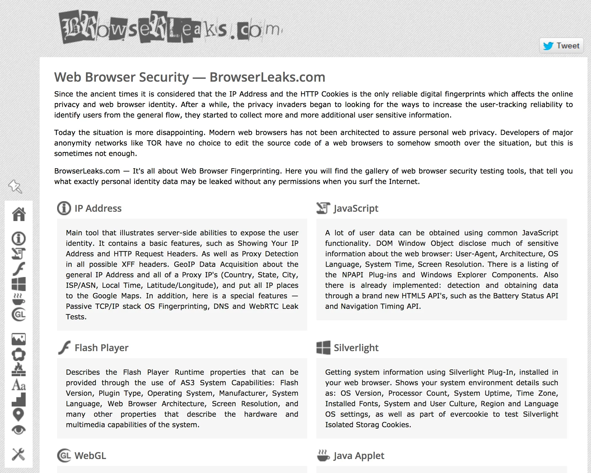 BrowserLeaks.com Alternatives: Privacy Tools & Similar Websites - Page ...
