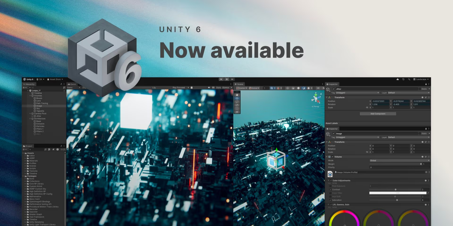 Unity 6 released with advanced graphics, multiplayer workflows, faster rendering, and more ...
