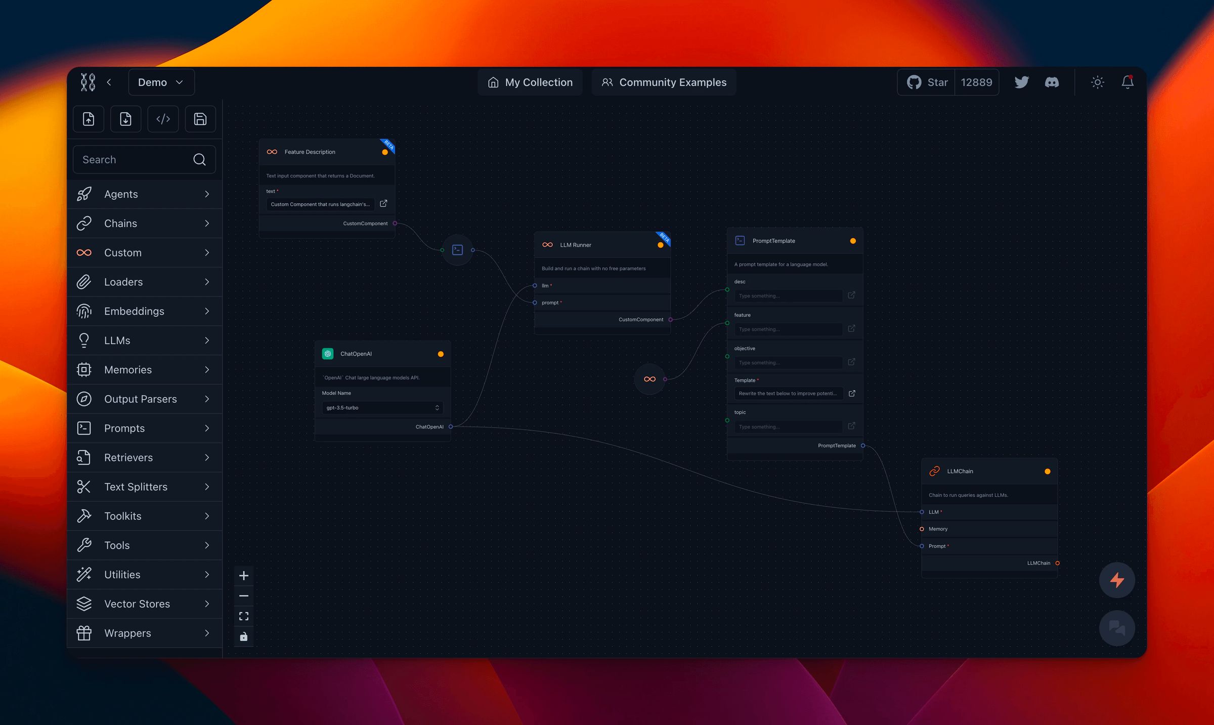 LangFlow: UI for LangChain providing an effortless way to experiment and prototype flows ...