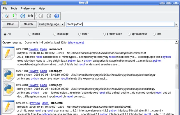 Recoll: Find your documents by their contents | AlternativeTo