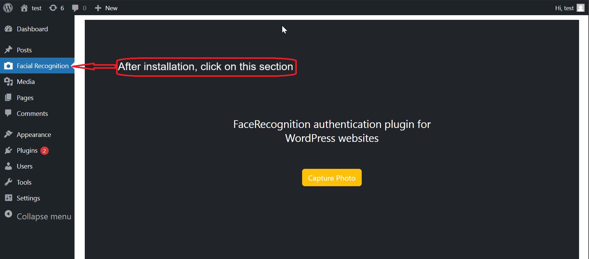 Facial Recognition Authentication: A WordPress plugin for enhanced login security through facial ...