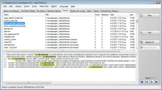 Multiple Search and Replace Alternatives and Similar Software | AlternativeTo