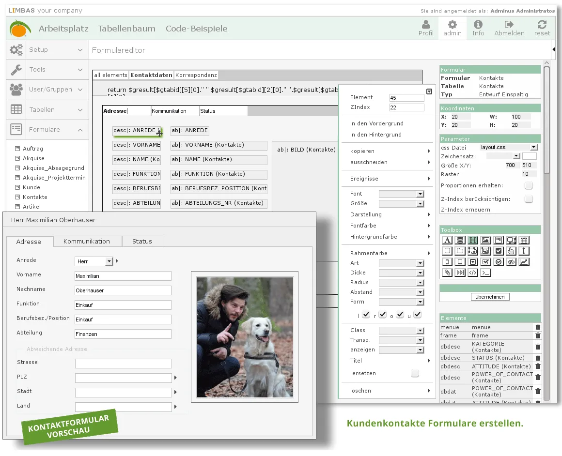 Limbas: Web-based framework and frontend for | AlternativeTo