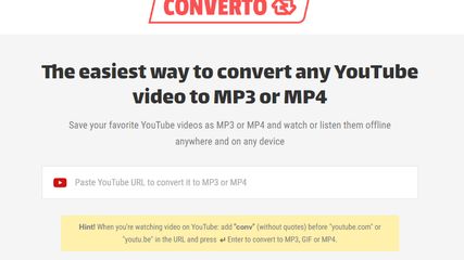 Converto.io: The easiest way to convert any YouTube video to MP3 or MP4 ...