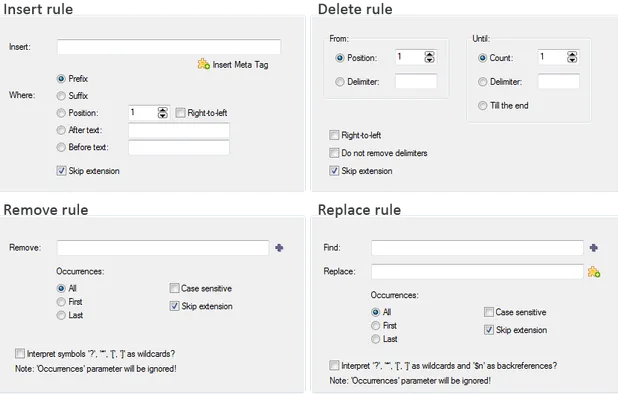 ReNamer: Very powerful and flexible file renaming tool, which offers ...