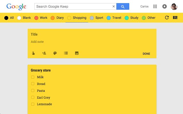 Category Tabs for Google Keep Alternatives and Similar Apps | AlternativeTo