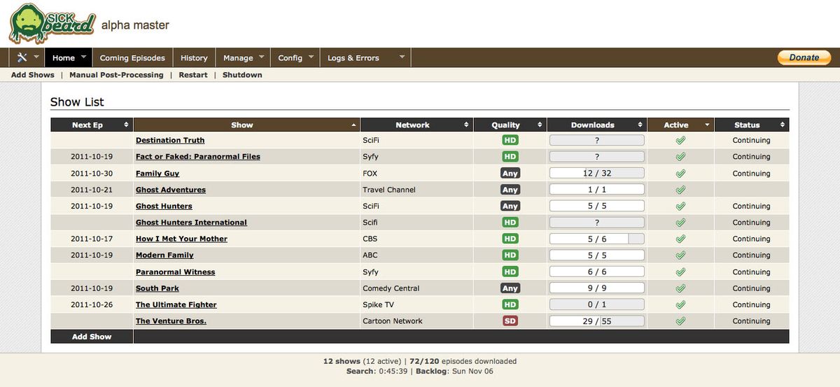 Sick Beard: App Reviews, Features, Pricing & Download | AlternativeTo