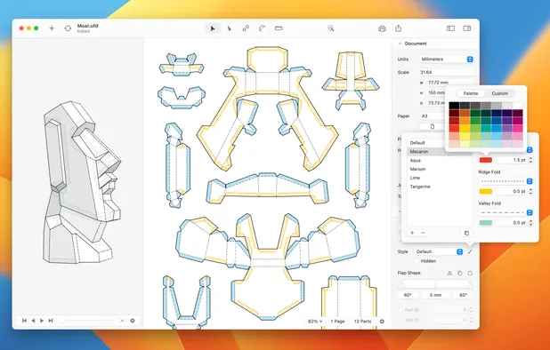Unfolder: 3D model unfolding tool to help you create papercraft easily and quickly | AlternativeTo