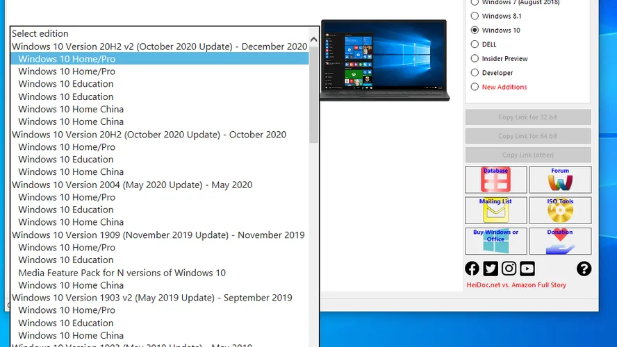 Microsoft Windows and Office ISO Download Tool: This tool allows an ...