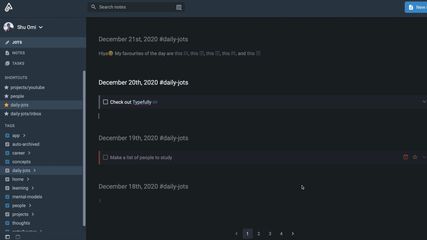 Amplenote: Allows you to take notes and link those notes to functional ...
