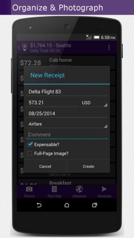 Smart Receipts: Tracks receipt data and allows you to generate both PDF ...