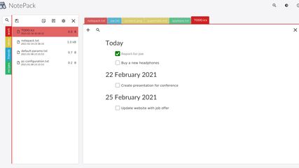 Notepack: Privacy oriented, without vendor lock in note organizer, todo ...