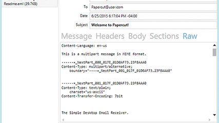 Papercut: Simplified SMTP server designed to only receive messages (not ...
