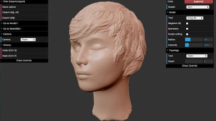 SculptGL: Browser-based 3d-modeling application | AlternativeTo