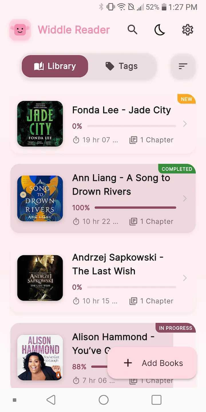 Widdle Reader: Your cute audiobook player designed with a focus on simplicity, beautiful ...