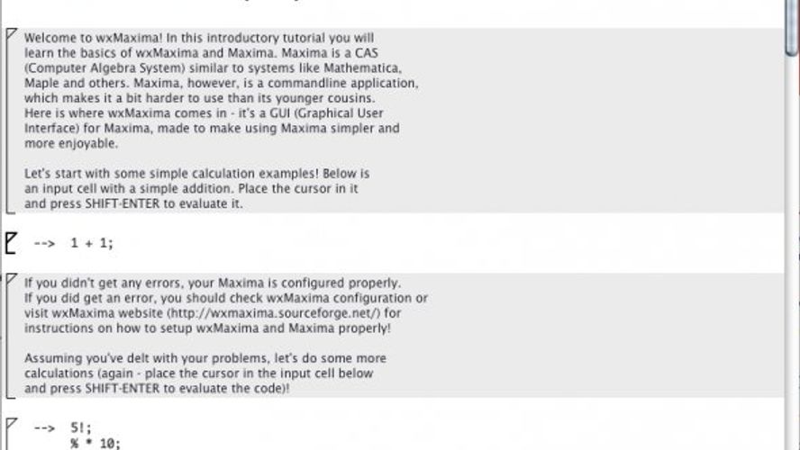 wxMaxima: Document based interface for the computer algebra system ...