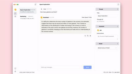 Jan.ai: Jan is an open source alternative to ChatGPT that runs 100% offline on your | AlternativeTo