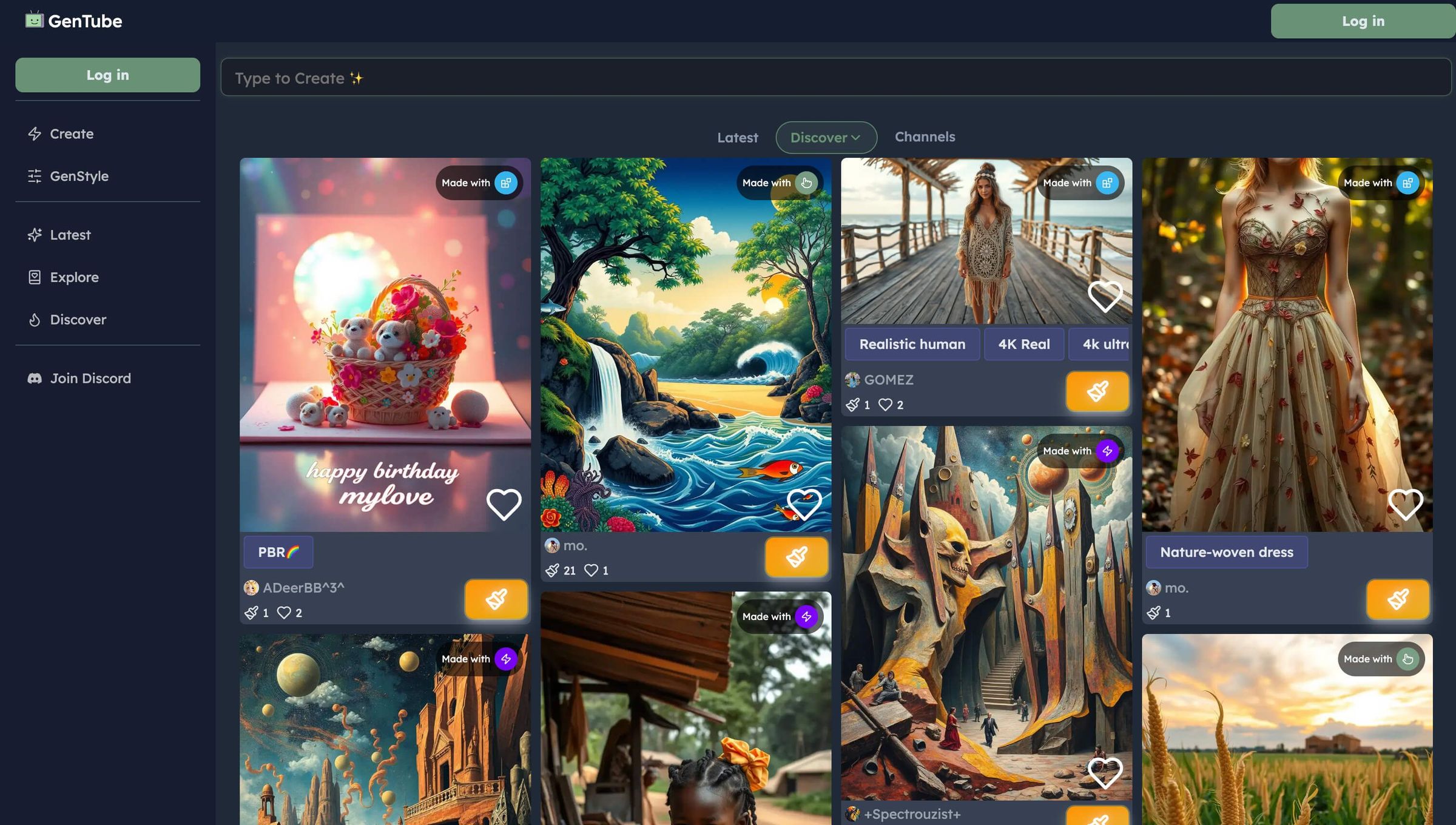 GenTube: Create stunning AI art in 2 seconds | AlternativeTo