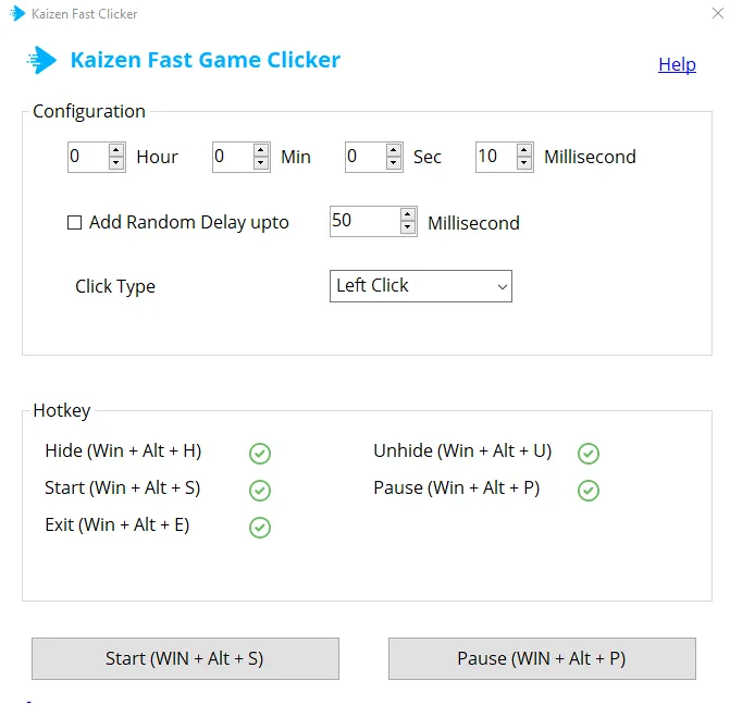 Kaizen Fast Clicker : Fast, lightweight auto clicker for gaming and ...