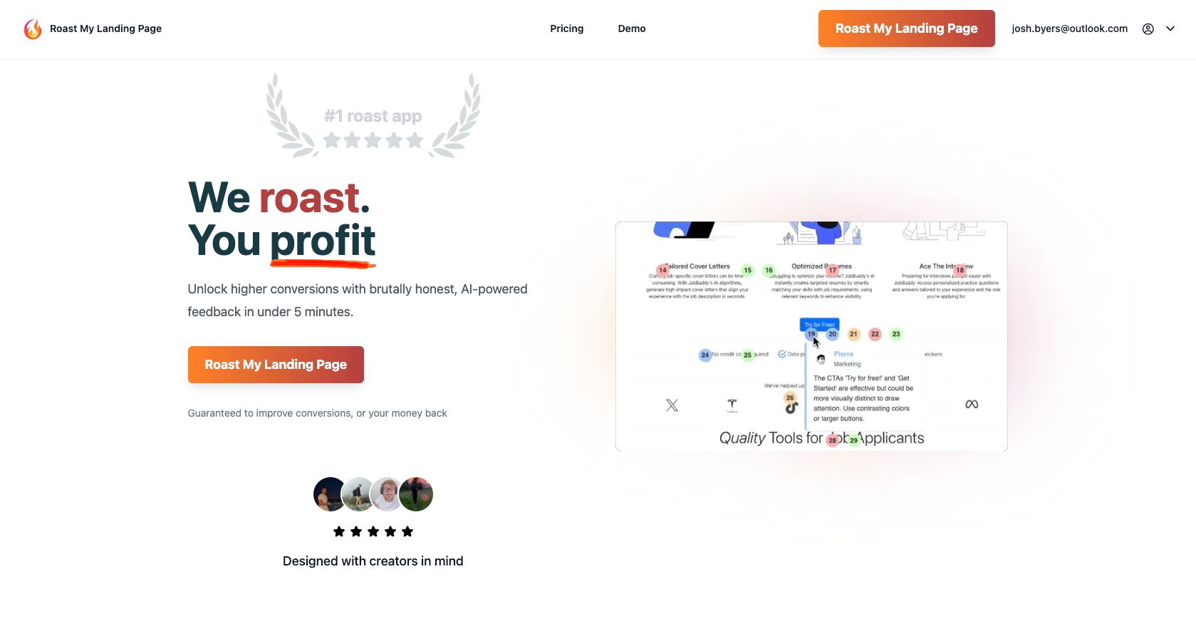Roast My Landing Page Alternatives and Similar Sites & Apps | AlternativeTo
