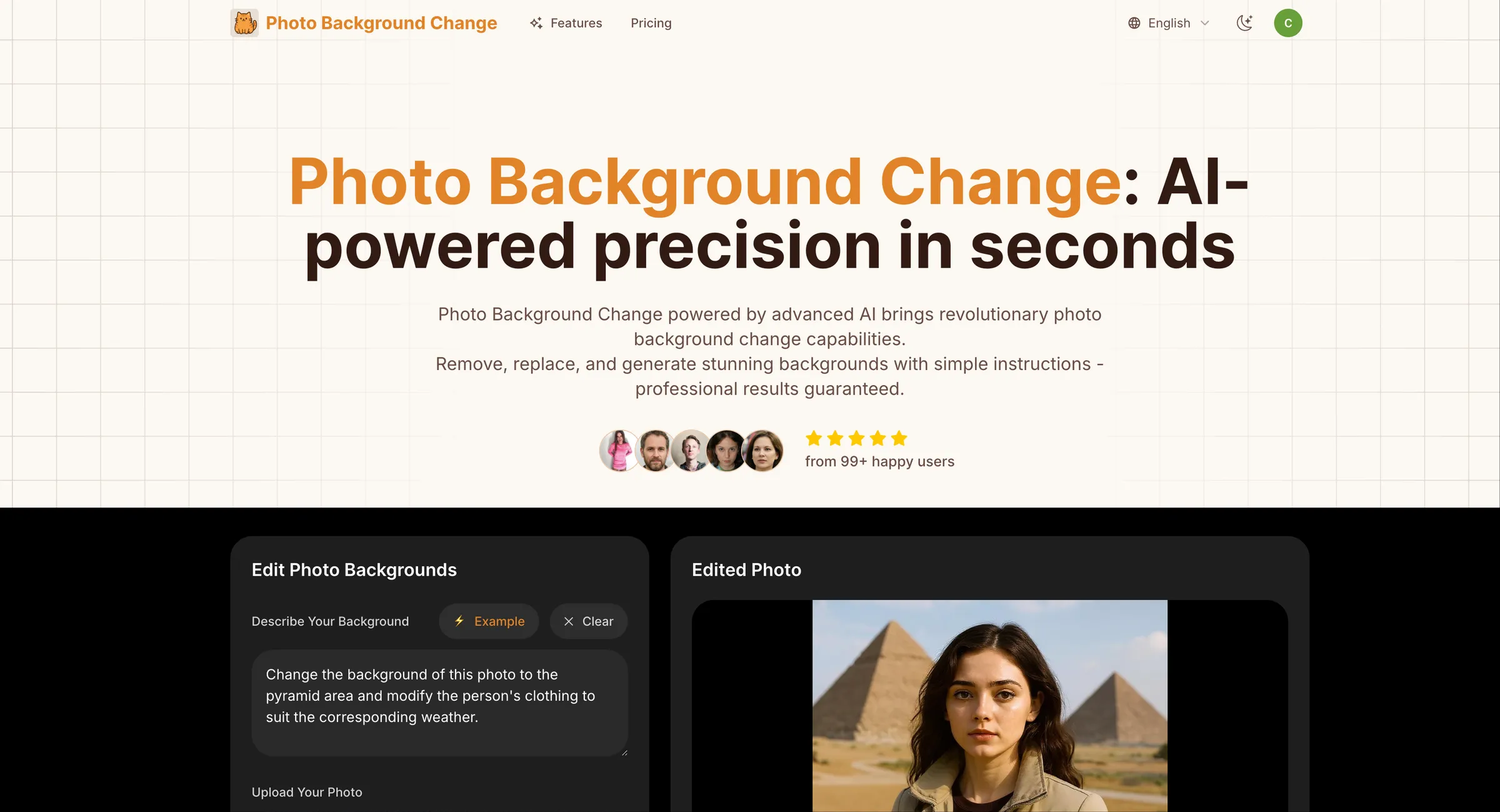Photo Background Change: Uses advanced AI to remove, replace, and ...
