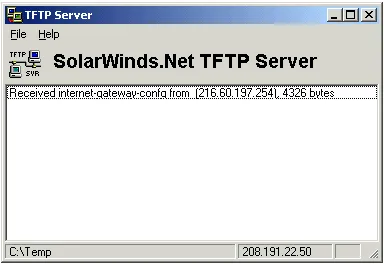 SolarWinds TFTP Server: Uploads and downloads | AlternativeTo