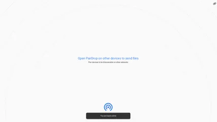 PairDrop: Local file sharing in your browser. Inspired by Apple's ...