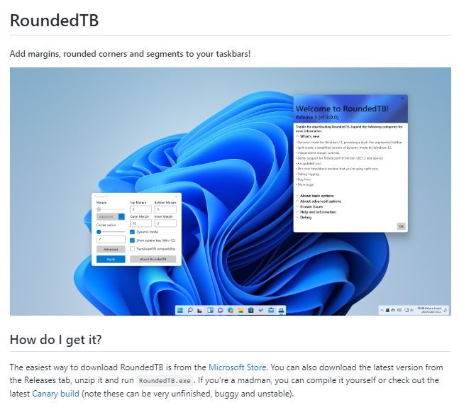 RoundedTB Alternatives and Similar Software | AlternativeTo