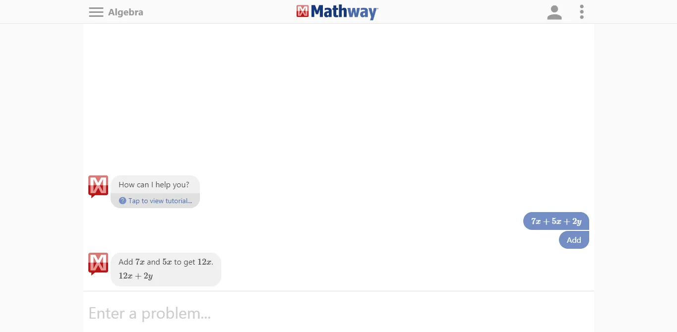 Mathway: Mathematical equation solver that supports math of any level ...