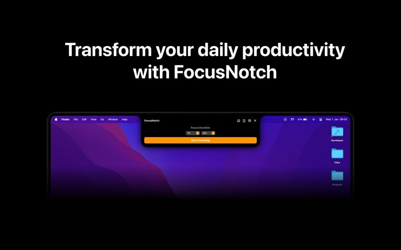 FocusNotch: A simple Mac application to help boost your productivity ...