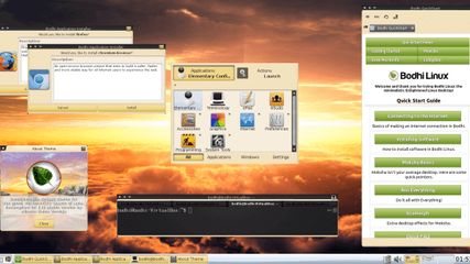 Bodhi Linux: Lightweight Linux distribution based on Ubuntu that uses the Moksha Desktop ...