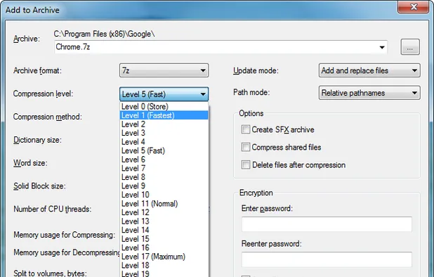 7-Zip ZS: A fork of 7-Zip with support for Brotli, Fast-LZMA2, Lizard ...
