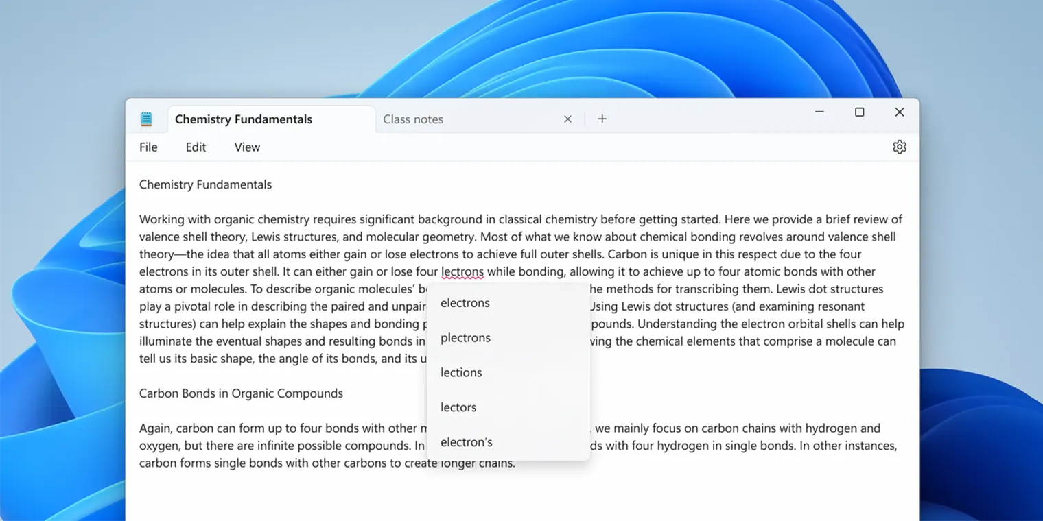 Microsoft adds spellcheck and autocorrect features to Notepad app in ...